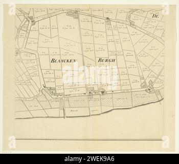 Map of the island of Rozenburg, consisting of eight parts, Anonymous ...