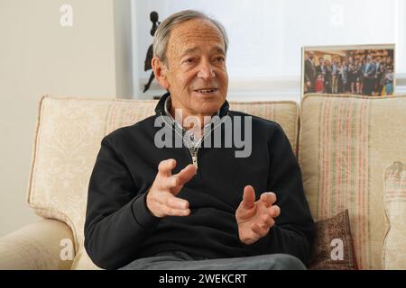 Holocaust survivor Ivan Shaw at his home in north London, ahead of ...
