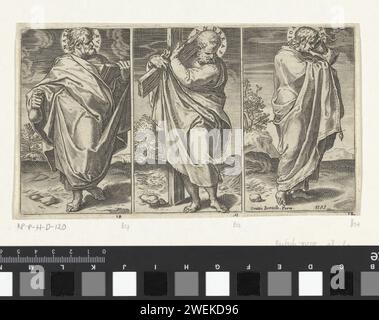 Apostle Matthew with a book, Agostino Carracci, 1583 print print maker ...