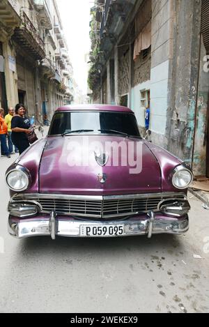 An Old Ford Customline in Havana, Cuba Stock Photo - Alamy