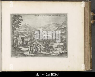 Lot leaves Sodom. Lot leaves the city of Sodom with his family, the ...
