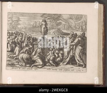 Death of Ahab on engraving from the 1700s. Engraved by J.Kip after a ...