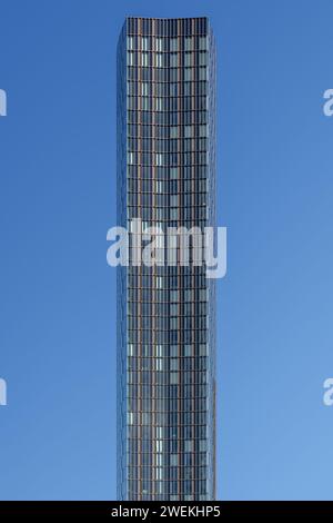 Image of the higher levels of The Blade residential tower in Manchester ...