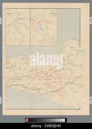 Map of West and Central Java, left part, Anonymous, 1890 - 1891 print ...