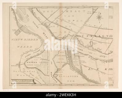 Map of the Lek River, consisting of seven parts, Isaak Tirion (workshop ...