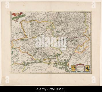 Map of the Graafs Hainaut and Namur, Anonymous, 1638 - 1675 print Map ...