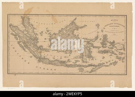 Map of the former colony of the Dutch East Indies, Daniël Vulawaard (II ...