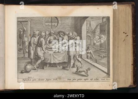 Passover party and the tenth plague of Egypt, 1579 print In the ...