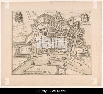 Map of the Duchy Brabant, Anonymous, 1710 - 1721 print Map of the Duchy of Brabant. The title in ...