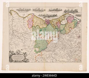 Map of the Netherlands with the war situation of 1672-73, Anonymous ...