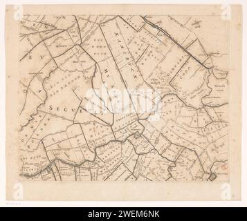 Part of a map of the Rijnland Water Board, with Leimuiden and the ...
