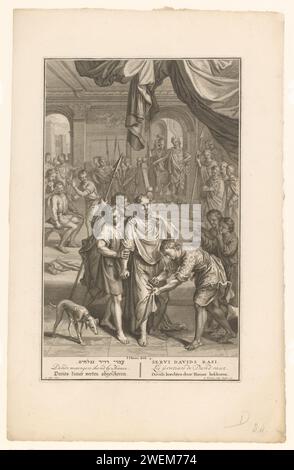 Davids servants at Hanun, Quiryn Fonbonne, After Gerard Hoet (I), 1720 ...