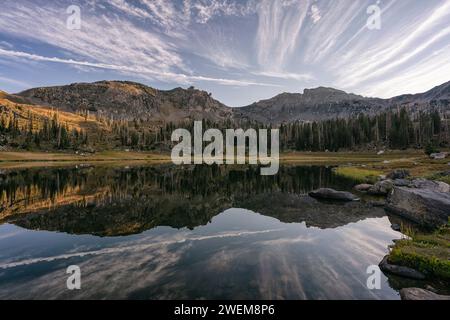 Rugged landscape in the Mount Zirkel Wilderness, Colorado Stock Photo ...