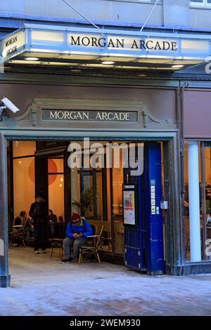 Morgan Arcade Cardiff City Centre Shops Stock Photo - Alamy