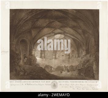 Face from the underground vault of Vredenburg Castle in Utrecht ...