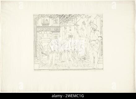 Martyrdom of Saint Christoffel, 1776 print Saint Christoffel is tied to ...