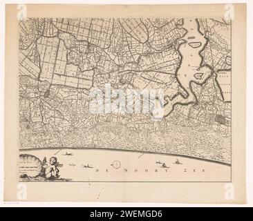Map of Kennemerland and West -Friesland (part bottom right), Coenraet ...