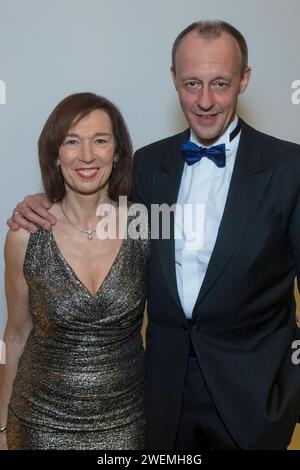 Friedrich Merz mit Ehefrau Charlotte Merz beim 71. Bundespresseball ...