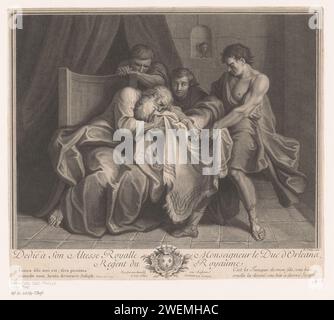 The bloody rug of Joseph to Jacob shown Stock Photo - Alamy