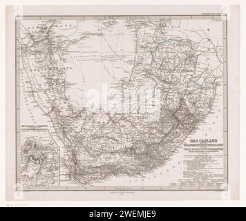 Map of South Africa with the former Cape Colony, Anonymous, After ...