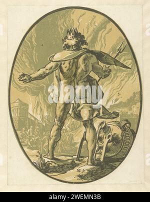 Pluto, 1588 - 1590 print paper (story of) Pluto (Hades), Dis Pater ...