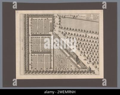 Map of the Hortus Medicus (Hortus Botanicus) in Amsterdam, Hortus ...
