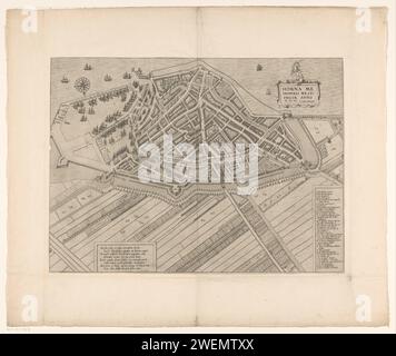 Map of the city of Hoorn, Hoorn (title on object), print, maker ...