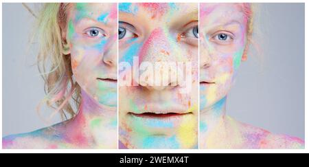 Creative portraits colourful Stock Photo - Alamy