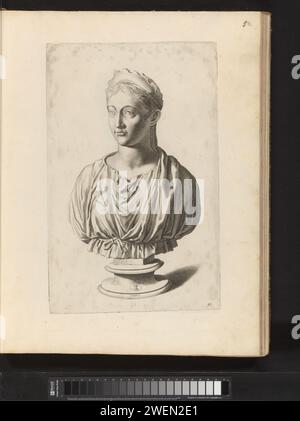 Two portrait busts of Roman women, 1636 - 1647 print Two portrait busts ...