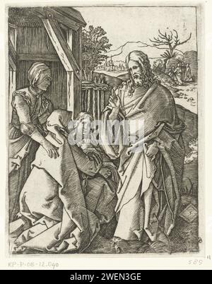 Christ says goodbye to his mother, Albrecht Dürer, 1508 - 1509 print ...