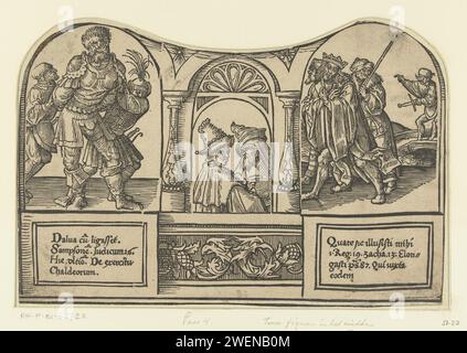 The capture of Christ, capture of Simson and the flight of David, Jacob ...
