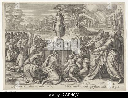 Elia and the prophets of Baal, Anonymous, After Jan Snellinck (I), 1585 ...