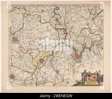 Map of the province of Antwerp, 1706, 1706 Map of the province of ...