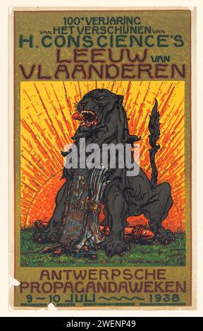 Poster on the occasion of the centenary of the publication of The Lion ...