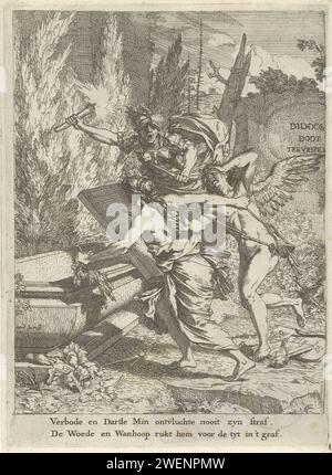 Anger and despair head towards the grave, Gerard de Lairesse, 1668 ...