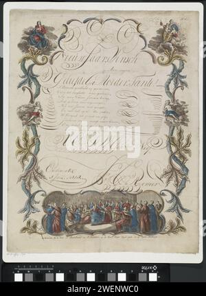 Wish letter with the descent of the Holy Spirit, c. 1700 - c. 1899 ...