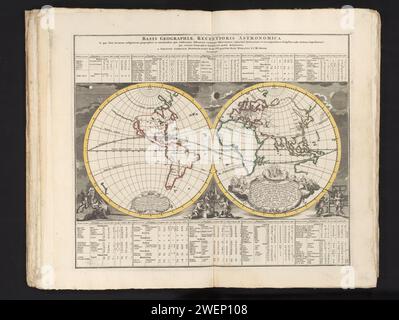 World Map in two Hemispheres (Bonne Projection), 1566 Stock Photo - Alamy