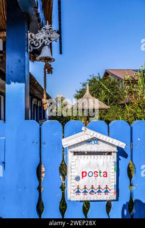 Beautiful decorations typical of the Lipovan ethnic group in Romania ...
