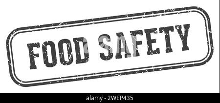 food safety stamp. food safety rectangular stamp isolated on white ...