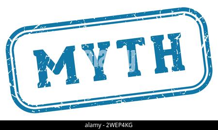 myth stamp. myth rectangular stamp isolated on white background Stock ...