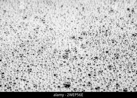 Abstract background white soapy foam texture. Shampoo foam with bubbles ...