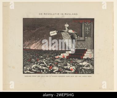 Cartoon on Tsar Nicolaas II of Russia and the Duma, Henricus, Henricus ...