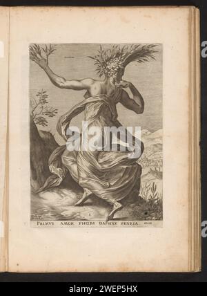 Daphne, Cornelis Cort, after Frans Floris (I), 1564 print Daphne turns ...