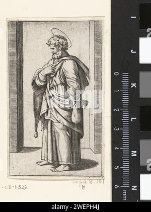 Apostle Matthew with Beurs, Marcantonio Raimondi, After Rafaël, 1517 ...
