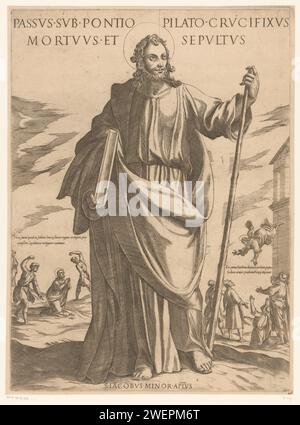 The Holy Jacobus De Lessere, Antonio Tempesta, 1565 - 1630 print The ...