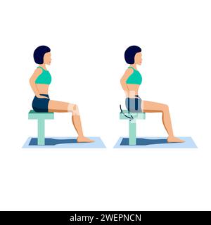 Workout for flat back posture. Educational instructions for ...