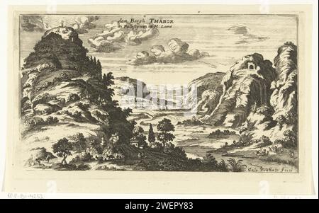 Transfiguration of Christ on the Berg Tabor, Jan Luyken, 1712 print ...