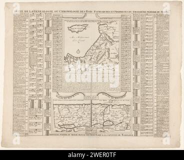 Part of a Biblical genealogy with maps (no. 2), Anonymous, 1710 - 1799 ...