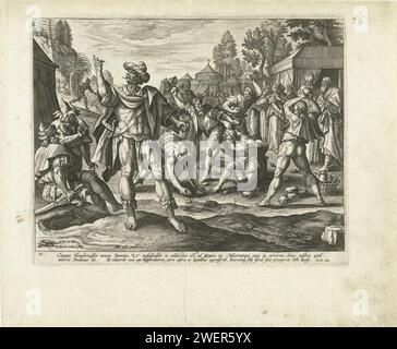 Moses with the Ten Commandments, Adriaen Collaert, After Maerten de Vos ...