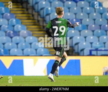 Victor Torp of Coventry City celebrates his goal during the Emirates FA ...